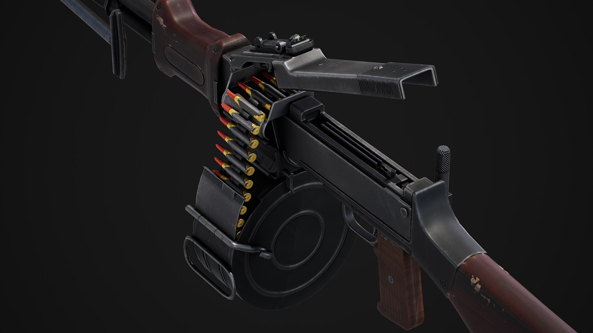 3D RPD Machine Gun - LowPoly Mobile Ready - TurboSquid 2070955