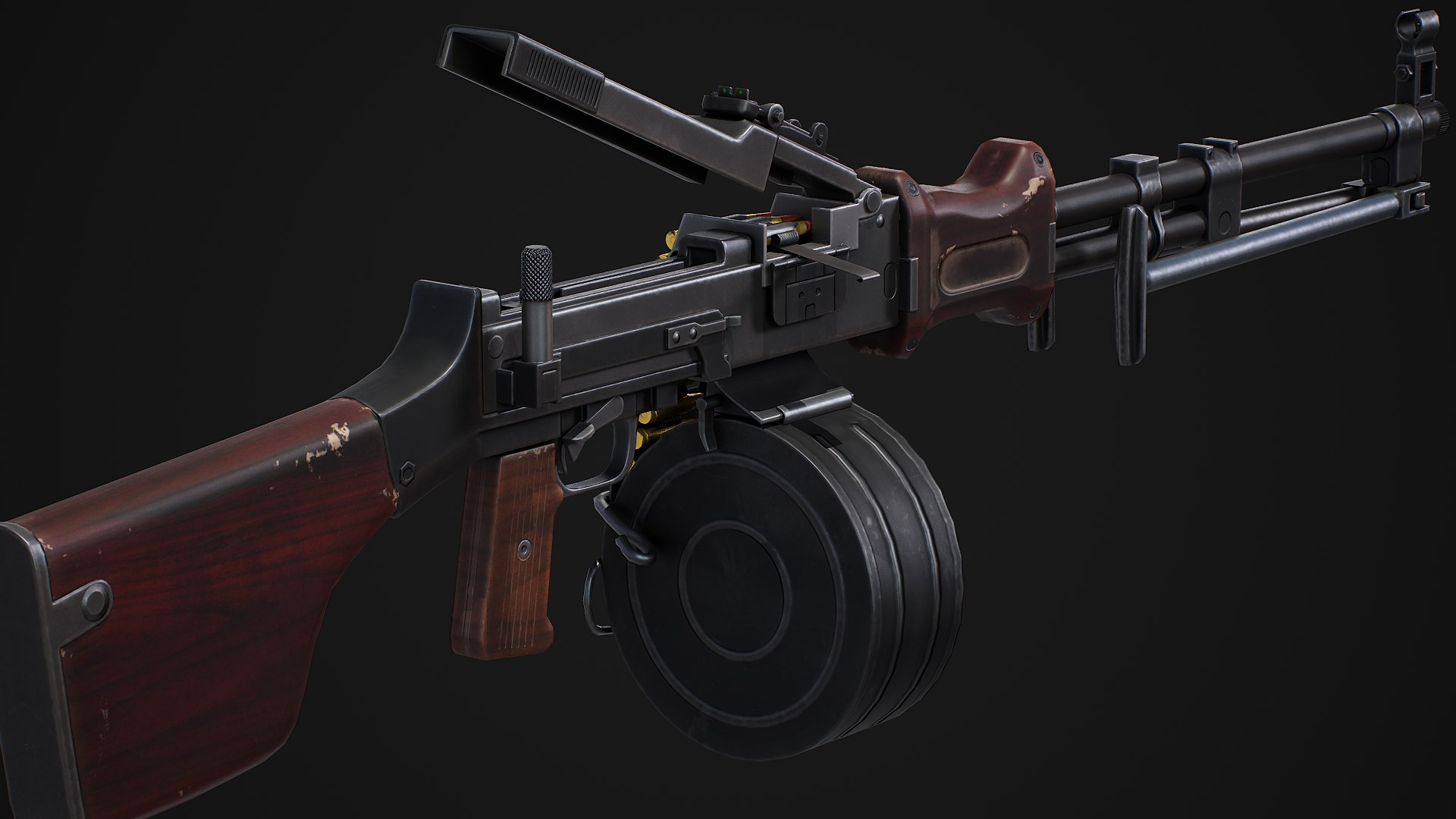 3D RPD Machine Gun - LowPoly Mobile Ready - TurboSquid 2070955