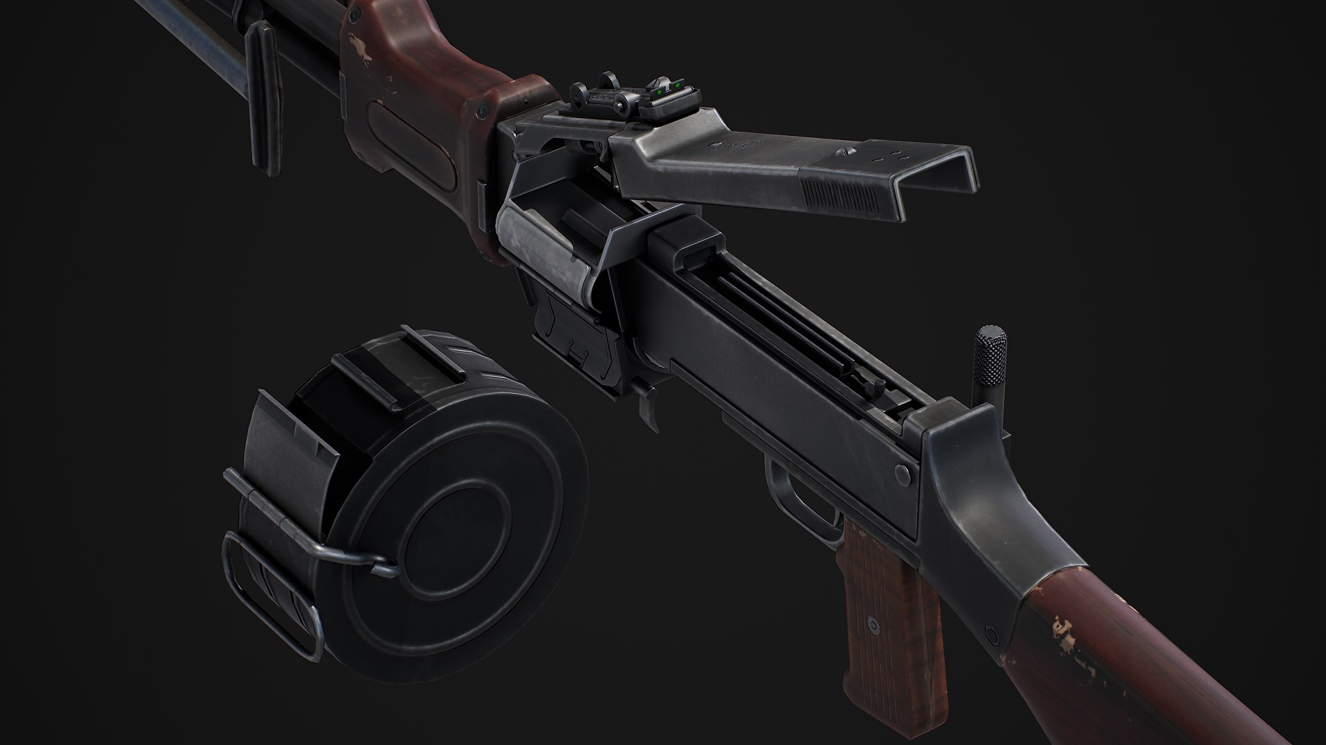 3D RPD Machine Gun - LowPoly Mobile Ready - TurboSquid 2070955
