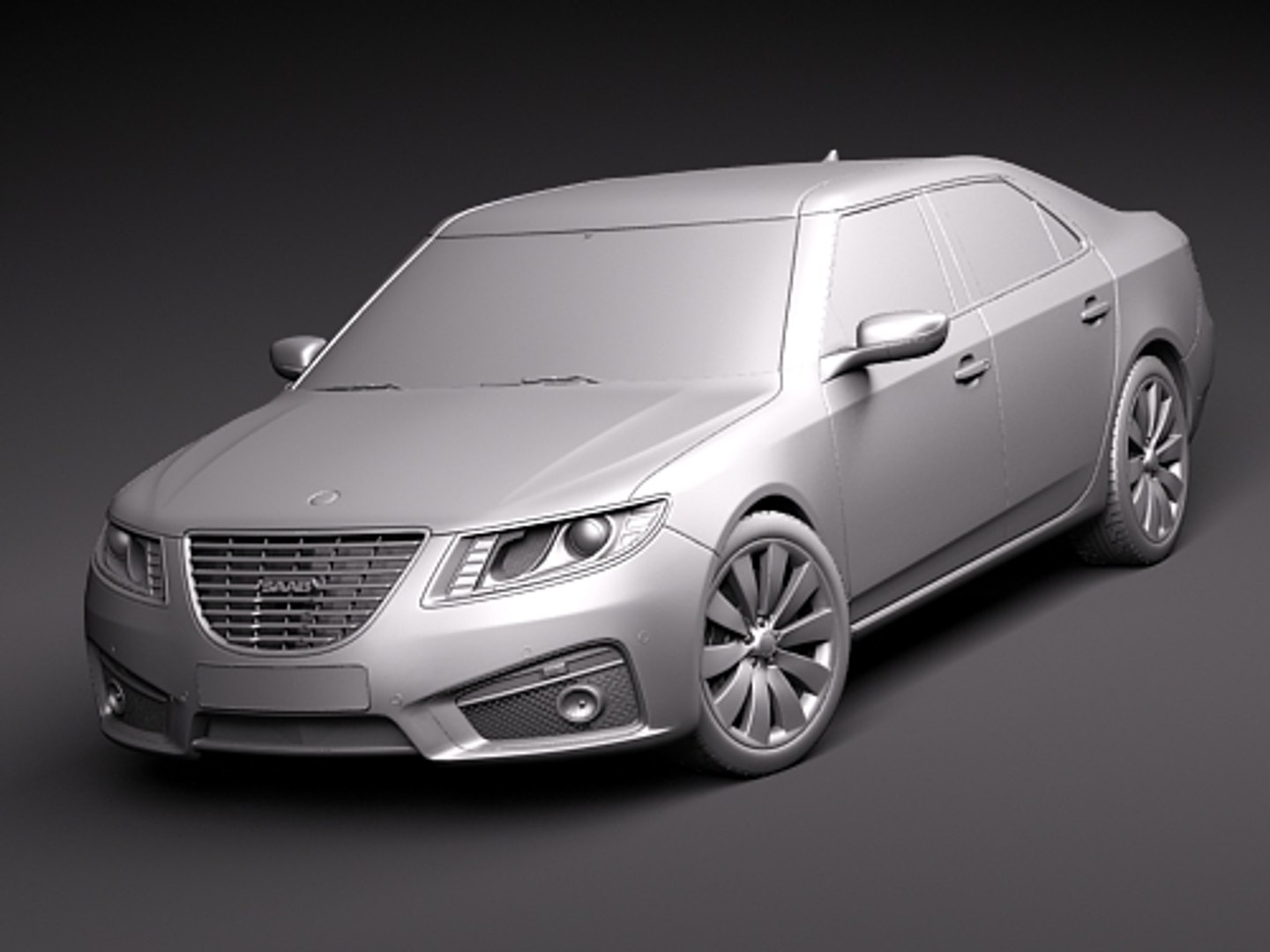 3d Model Saab 95 9-5 2010