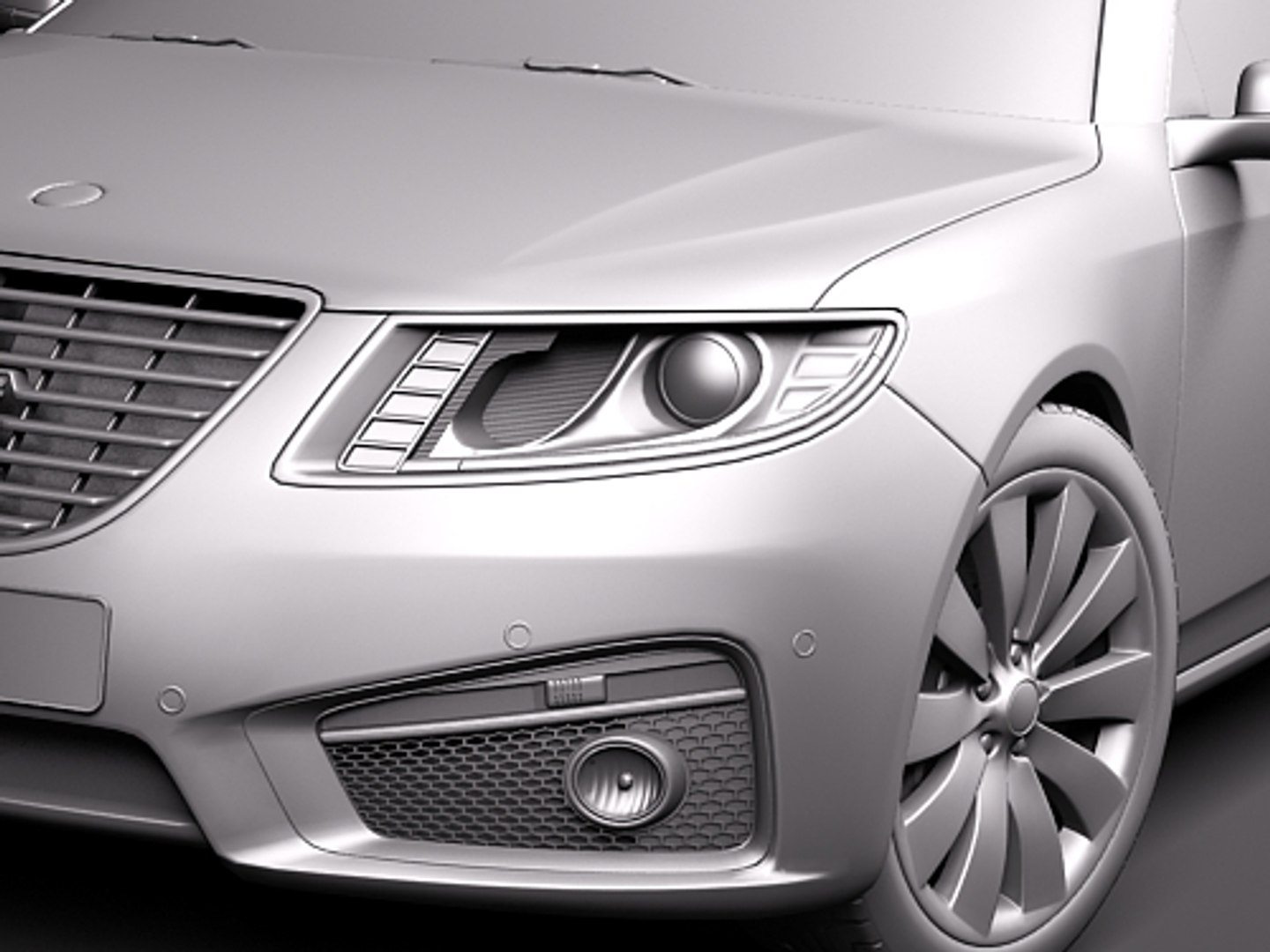 3d Model Saab 95 9-5 2010