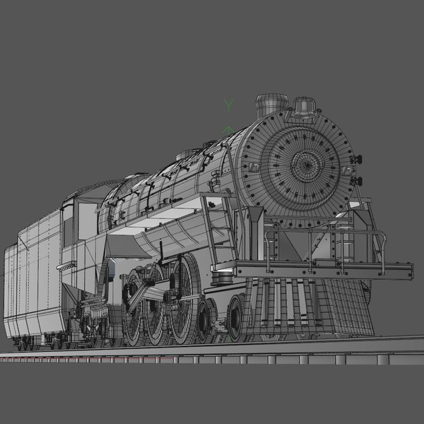 3ds Realistic Berkshire Steam Locomotive