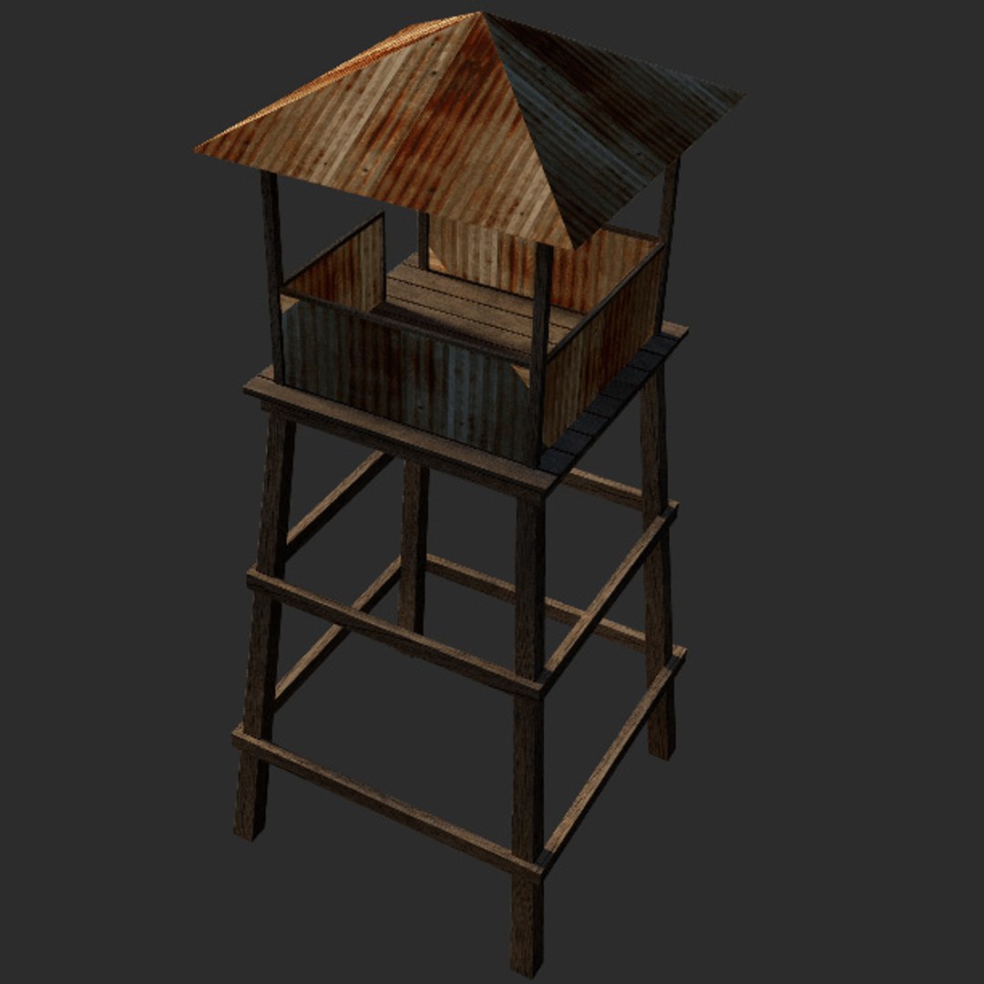 Obj Watchtower Outpost Wooden