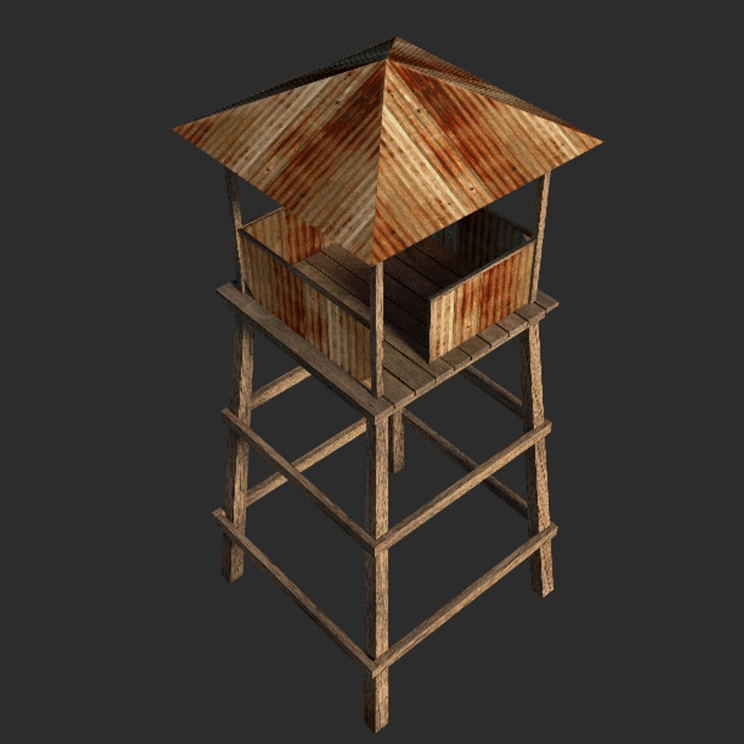 Obj Watchtower Outpost Wooden