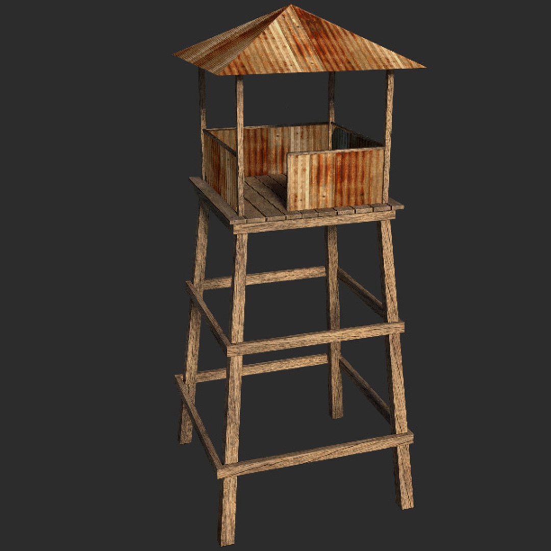 Obj Watchtower Outpost Wooden