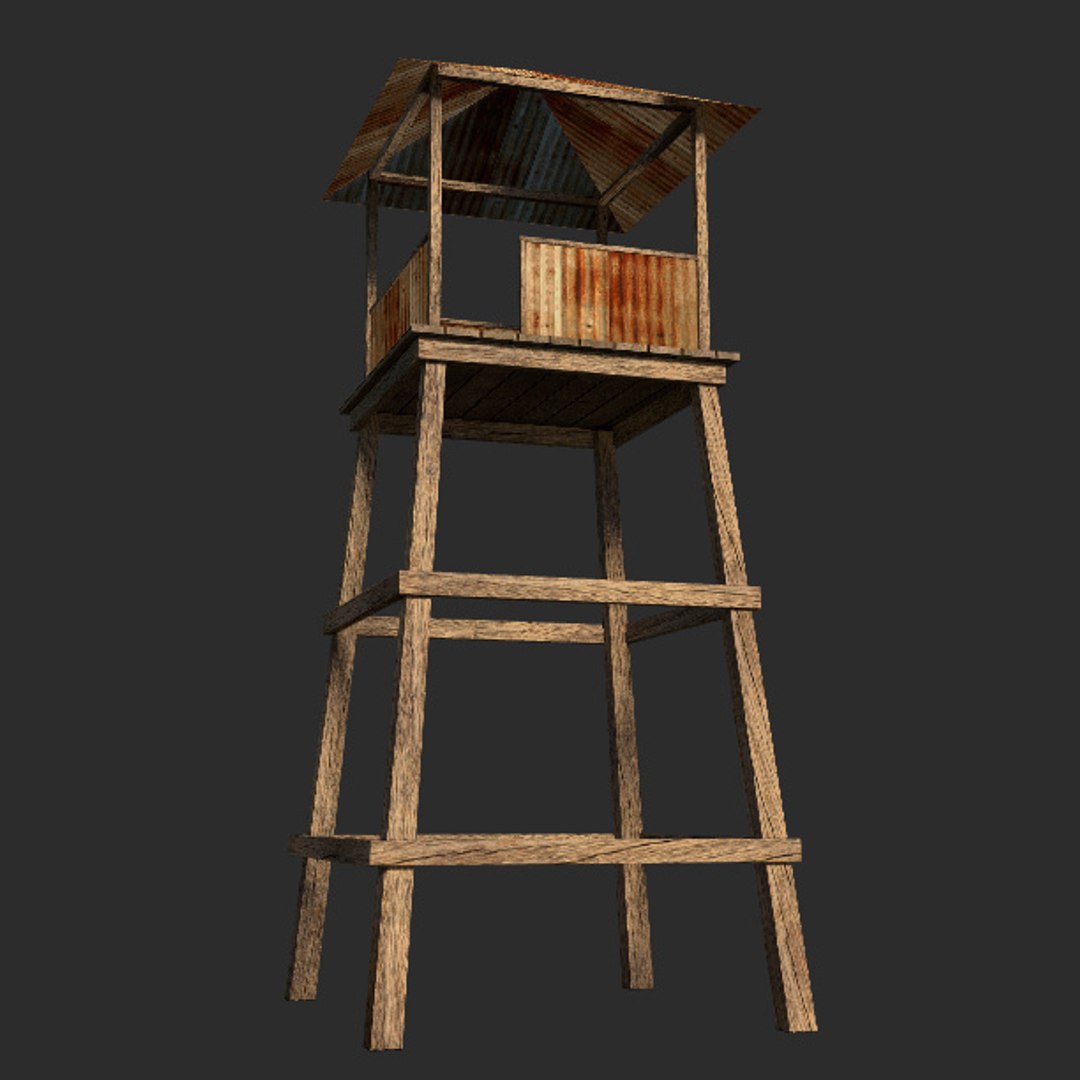 Obj Watchtower Outpost Wooden