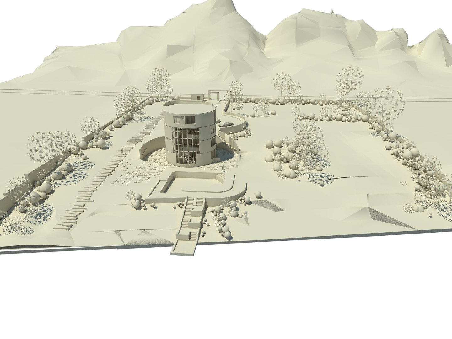 Single Residence Solid Form 3D Model - TurboSquid 1150948