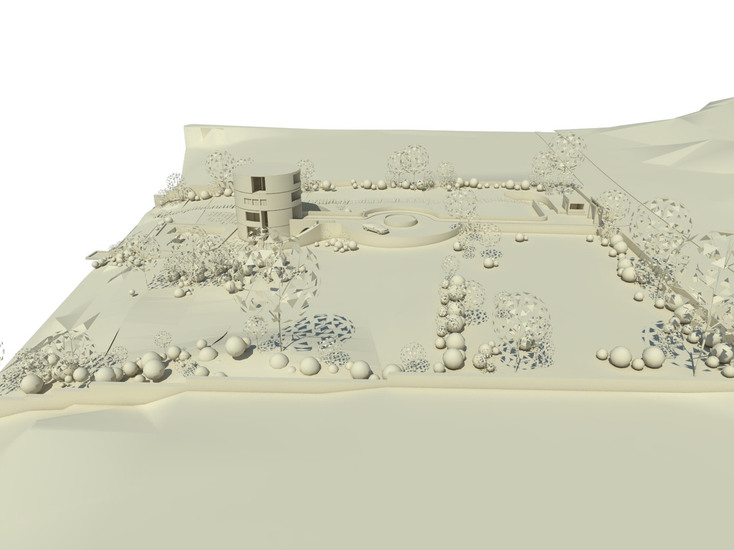 Single Residence Solid Form 3D Model - TurboSquid 1150948