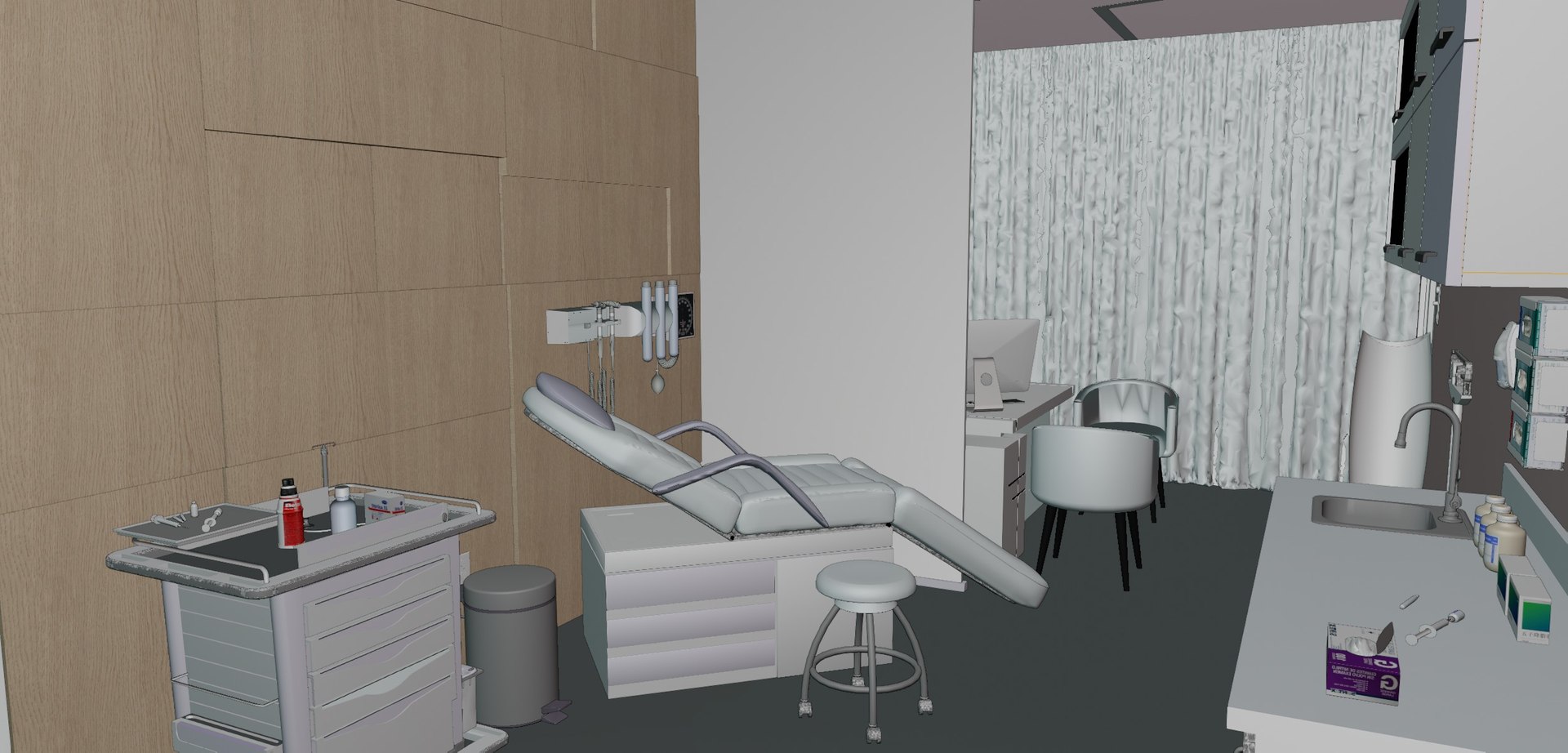 3D Doctor Clinic Interior Model - TurboSquid 1670807