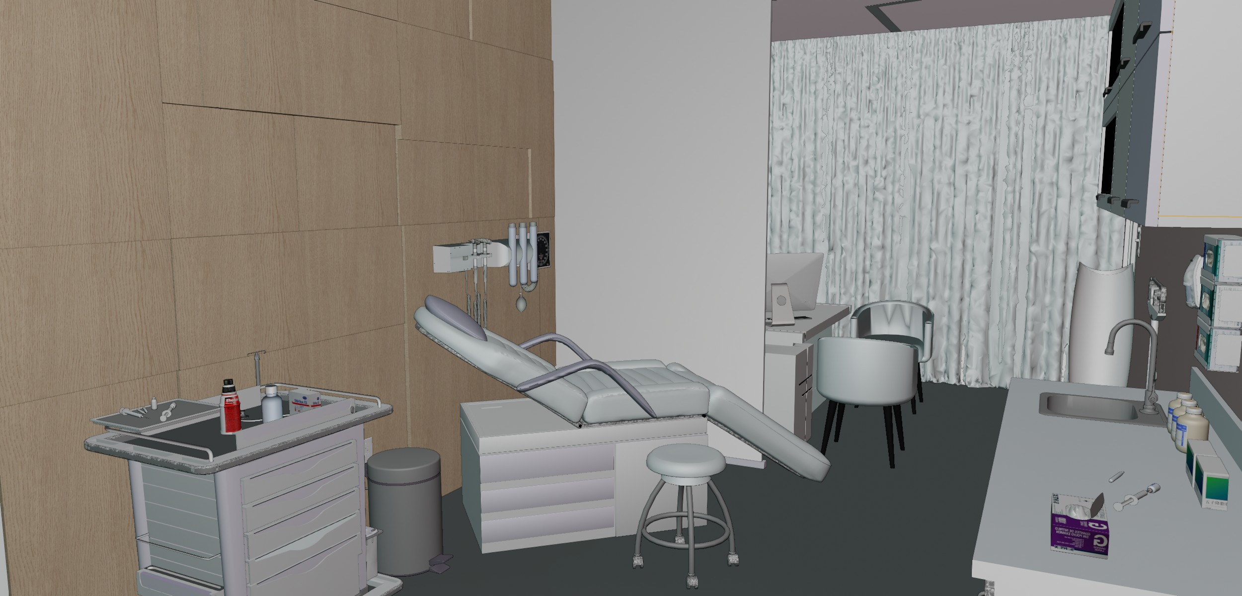 3D doctor clinic interior model - TurboSquid 1670807