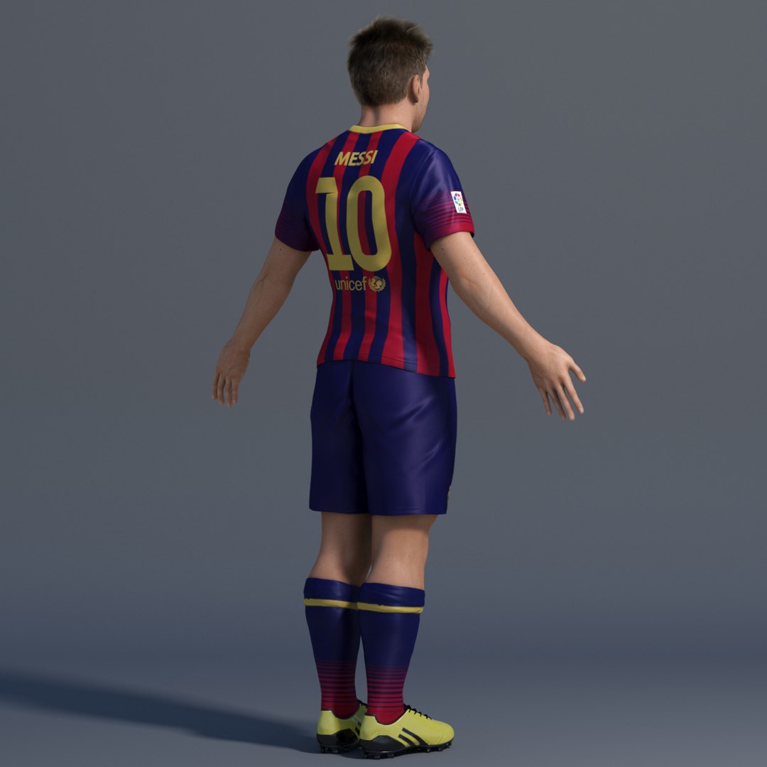 Messi Body 3d Max