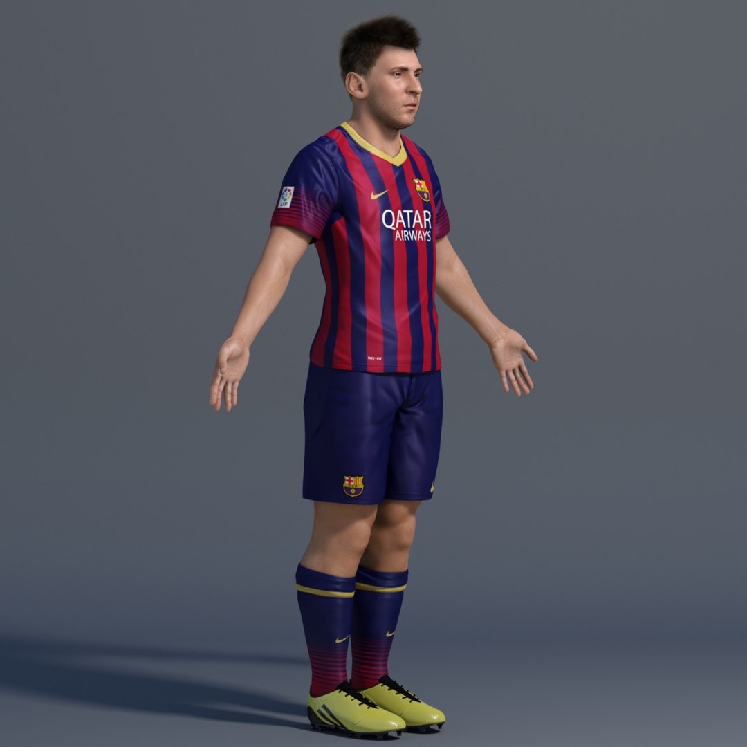 Messi Body 3d Max