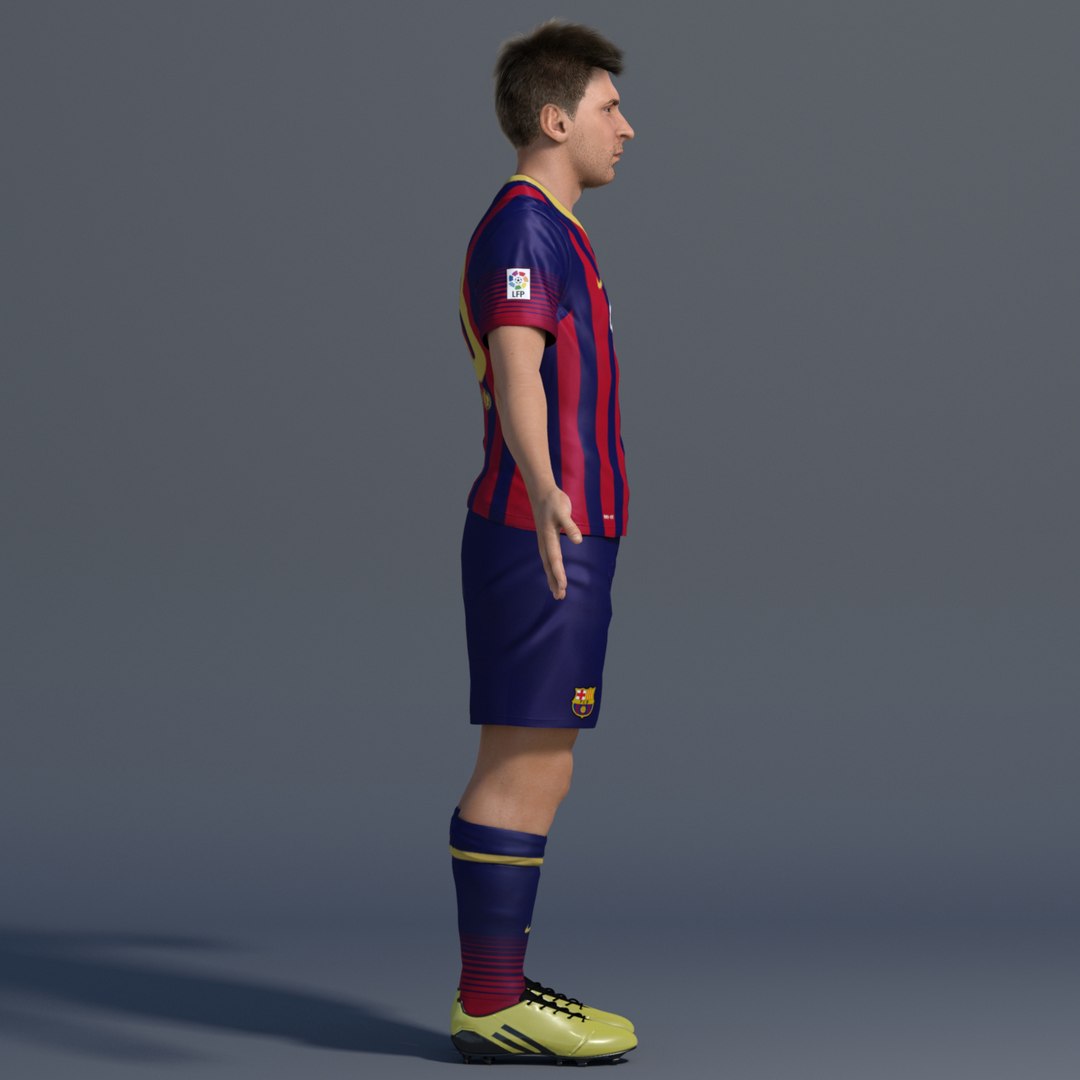 Messi Body 3d Max