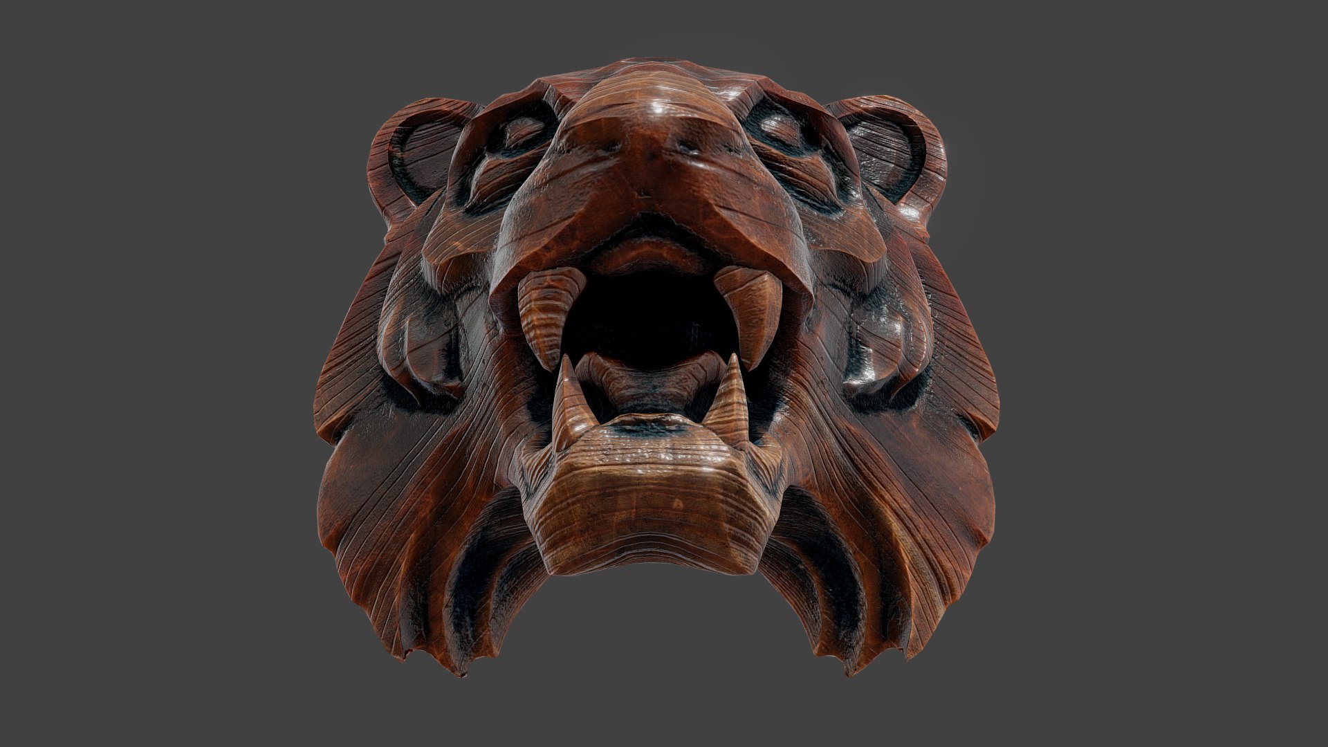 3D Model Stylized Tiger Head - TurboSquid 1811503