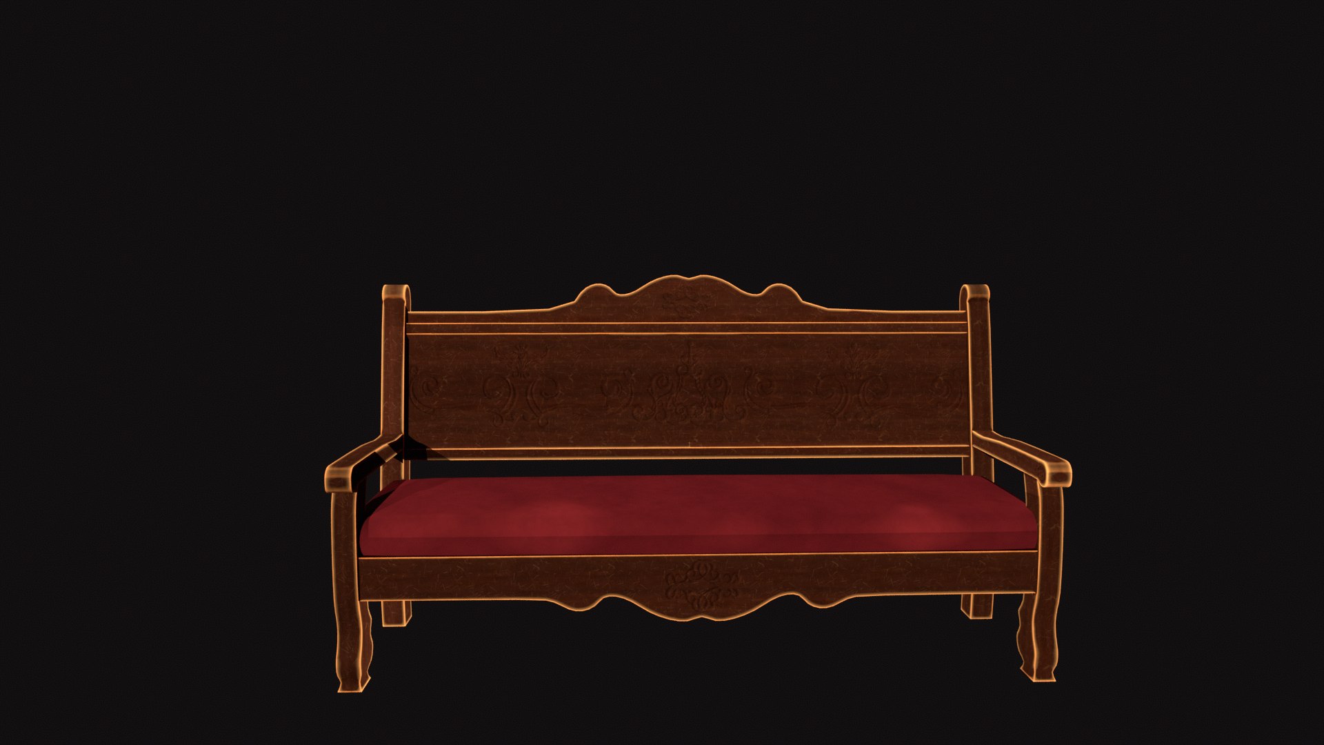 3D Medieval Sofa - TurboSquid 2310207