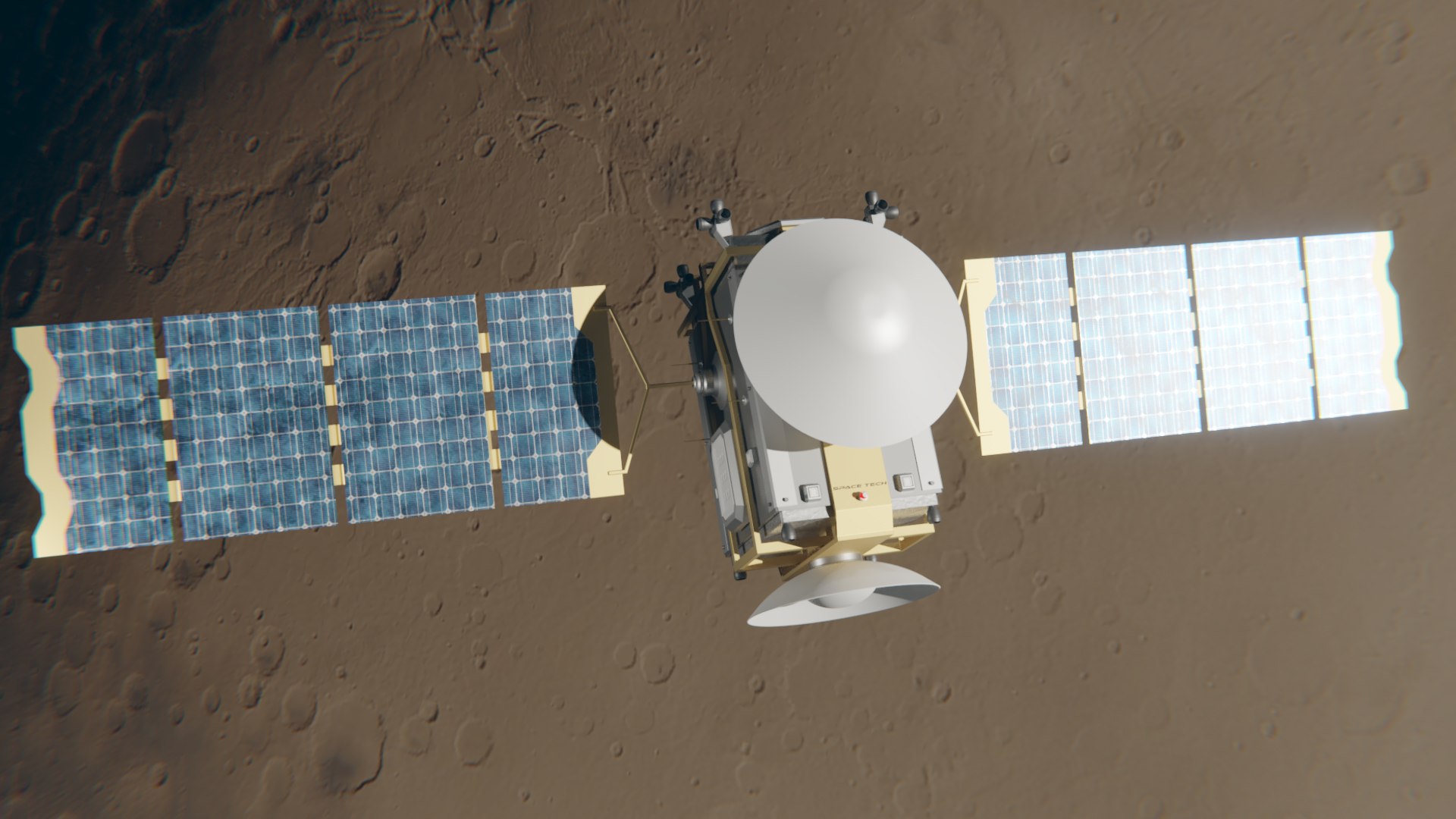 3D Model Mars Communication Satellite - TurboSquid 1744984