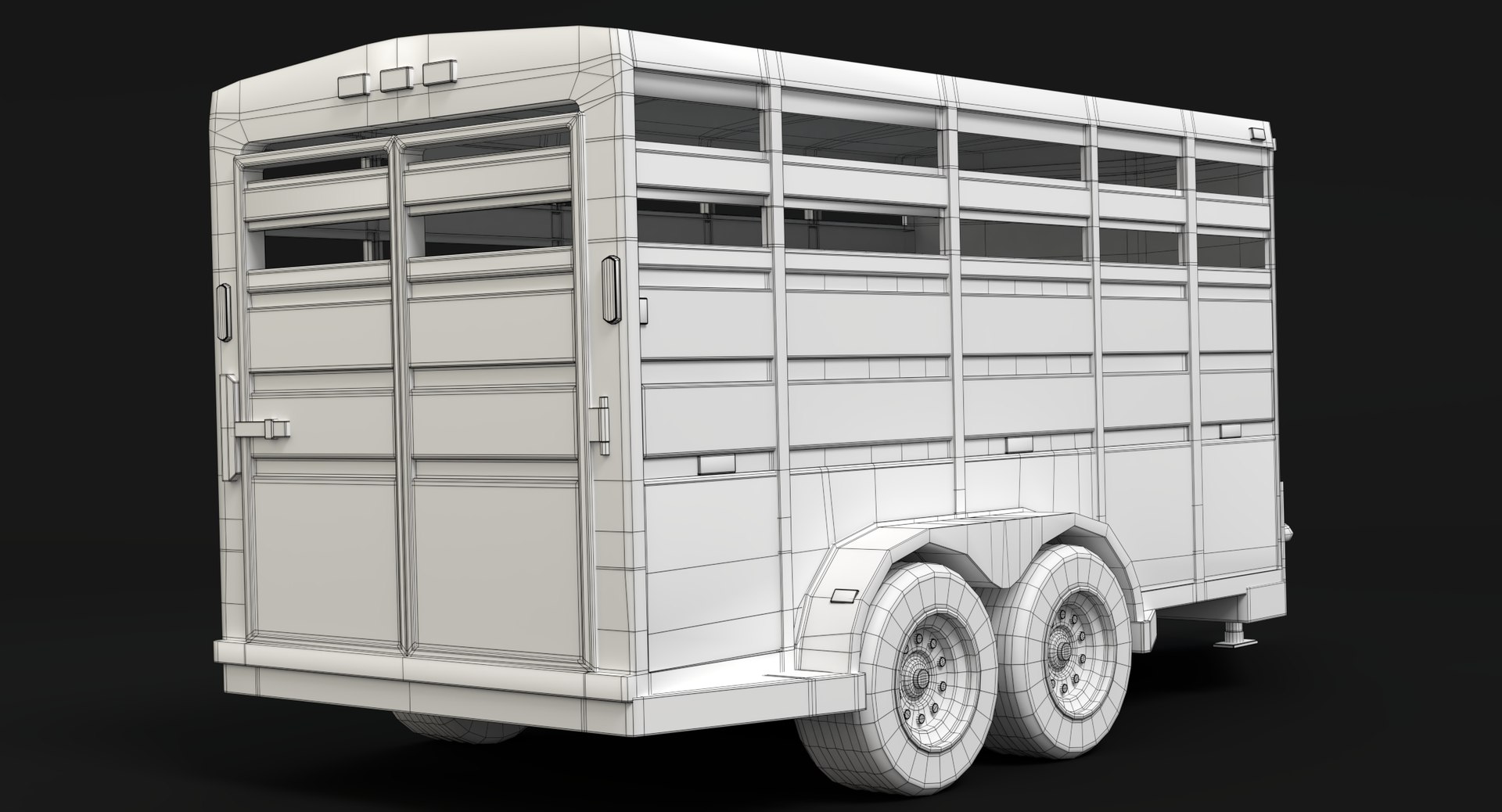 3D Model Horse Trailer - TurboSquid 1234404