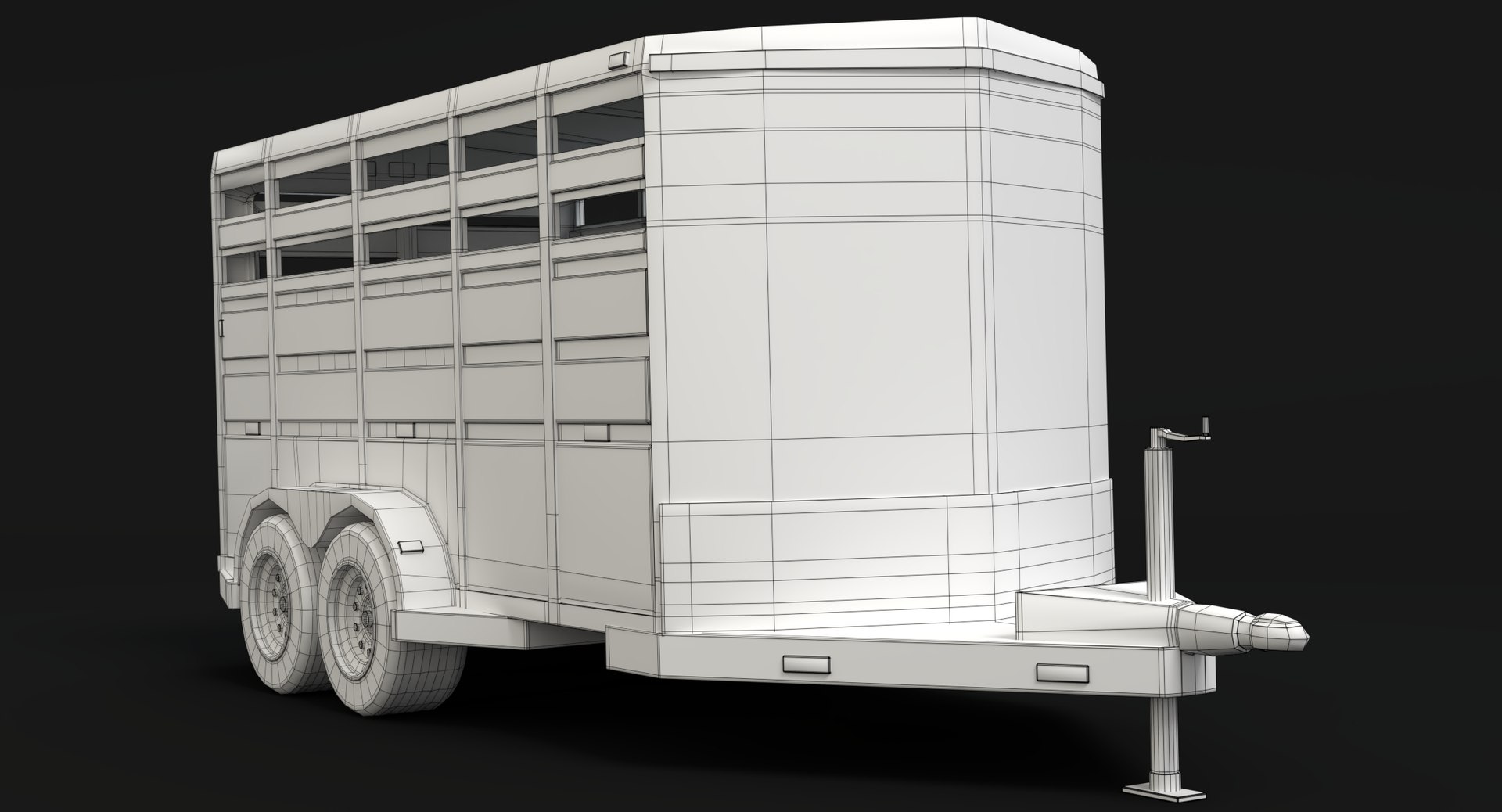 3D Model Horse Trailer - TurboSquid 1234404
