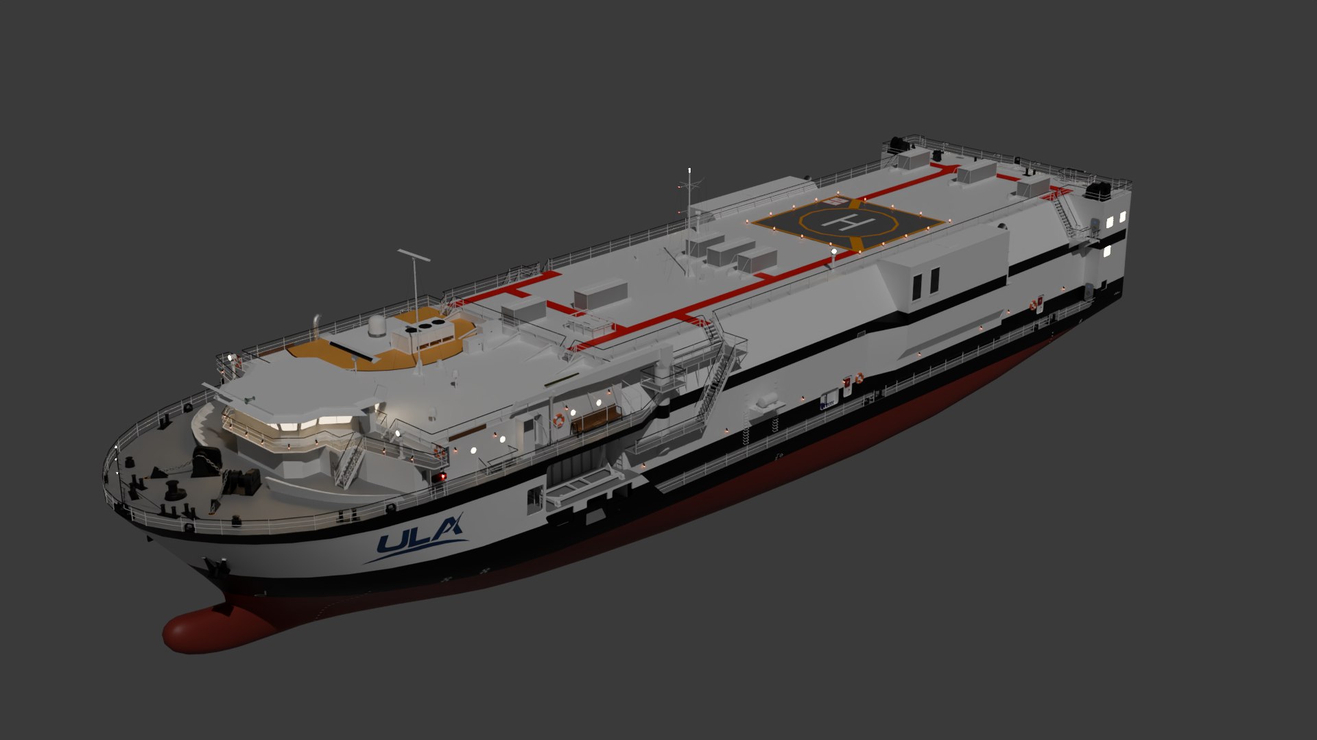 RS Rocketship 3D Model - TurboSquid 2186481