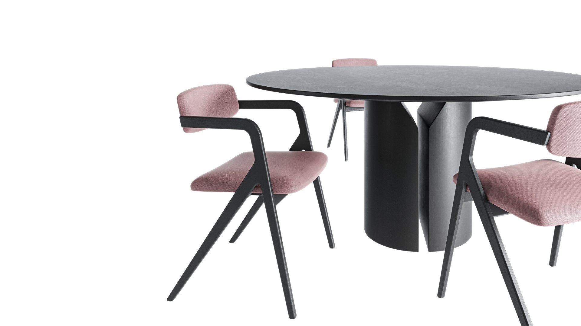 MDF Italia NVL Table and Keyko Gallotti Radice chair 3D model ...