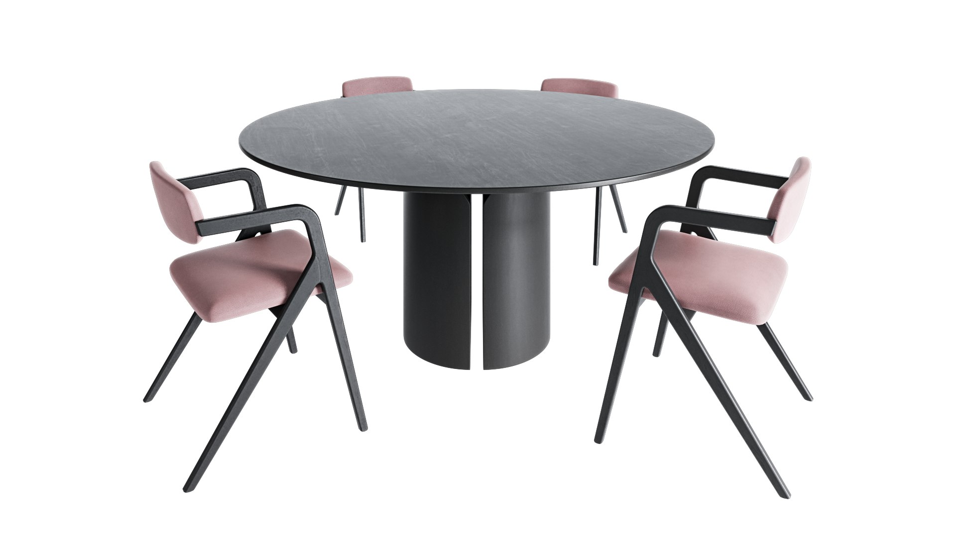 MDF Italia NVL Table and Keyko Gallotti Radice chair 3D model ...
