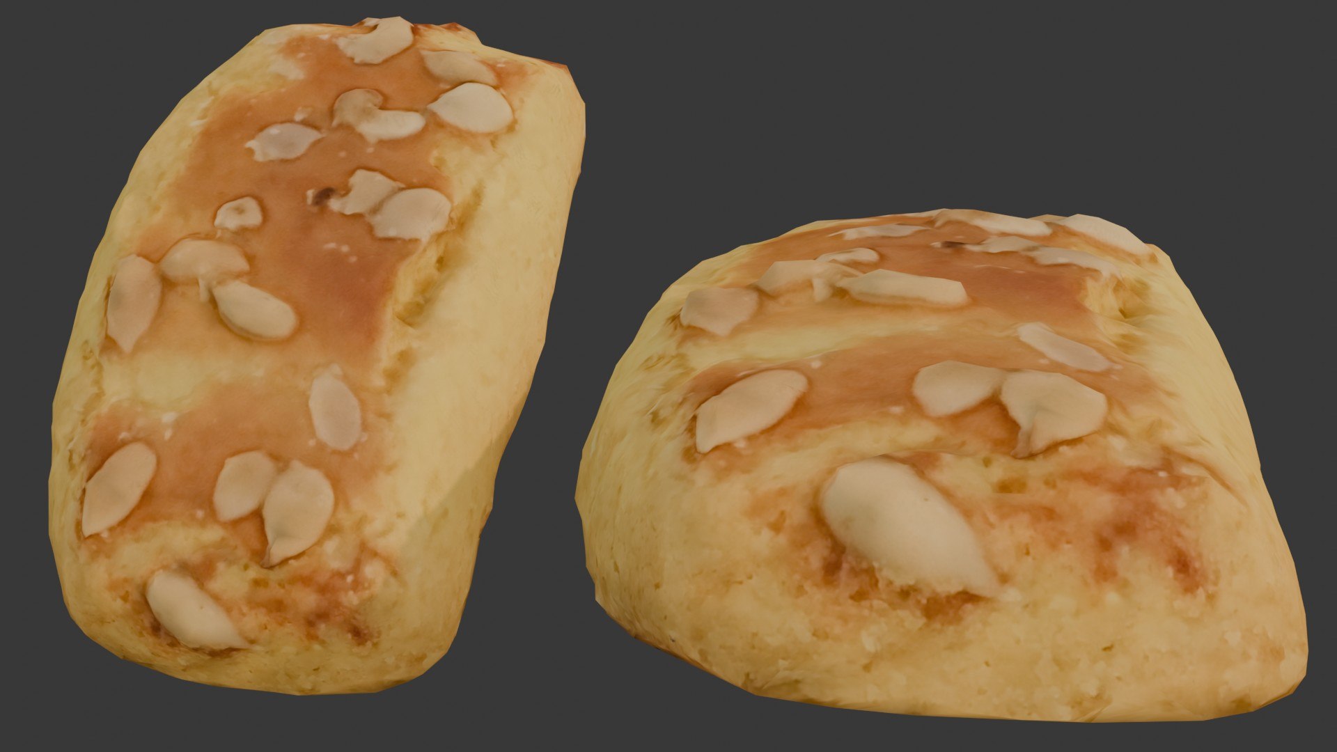 3D Almond Pastry Scan - TurboSquid 2408791