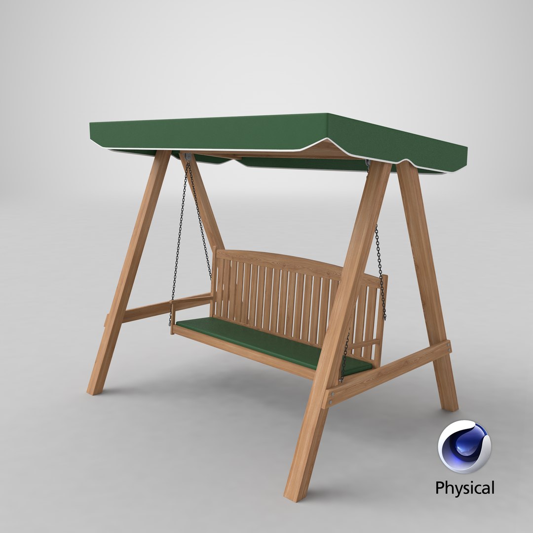 Garden Swing 3D Model - TurboSquid 2142769