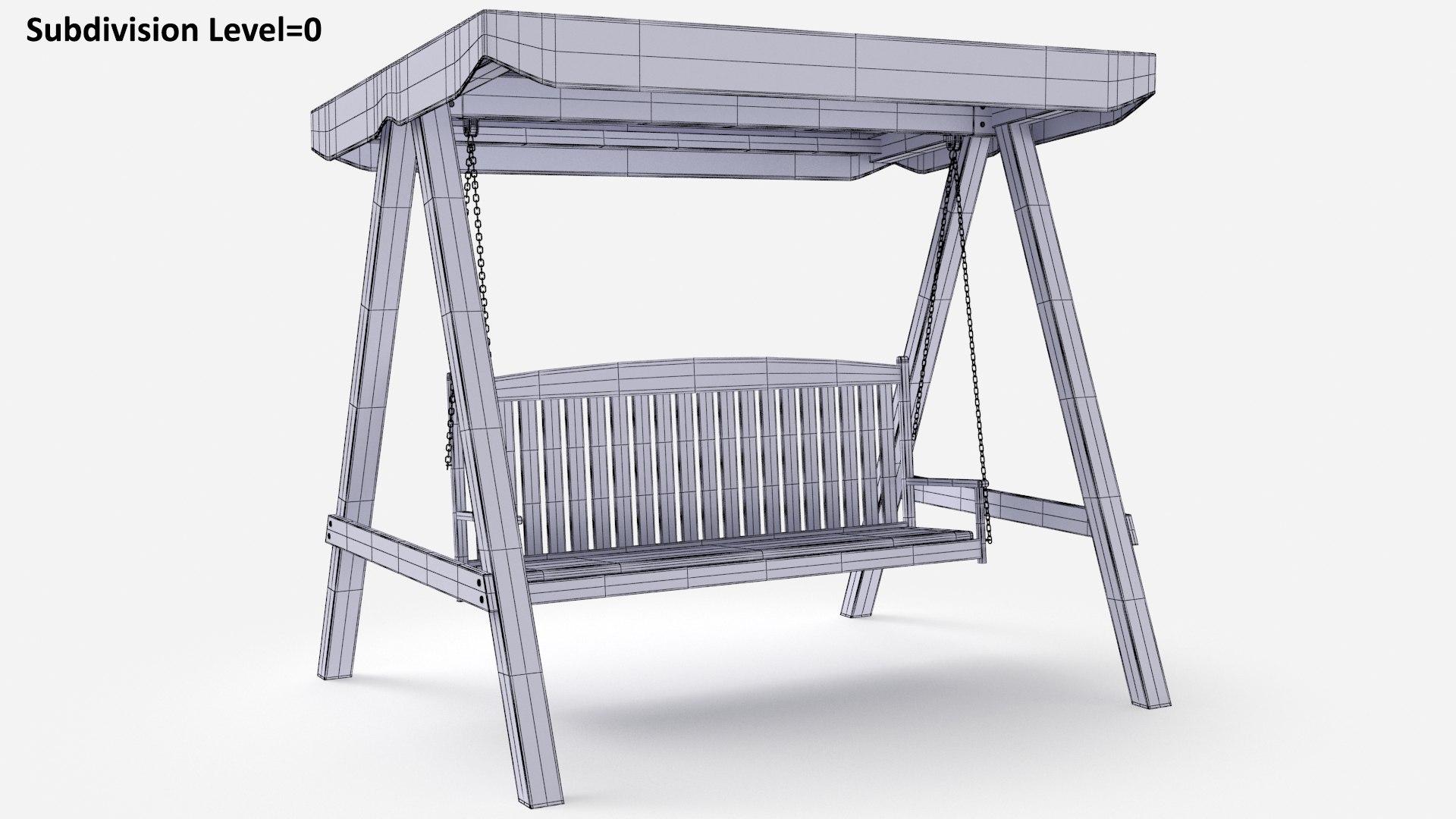 Garden Swing 3D Model - TurboSquid 2142769