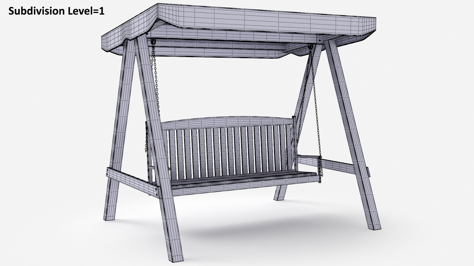 Garden Swing 3D Model - TurboSquid 2142769
