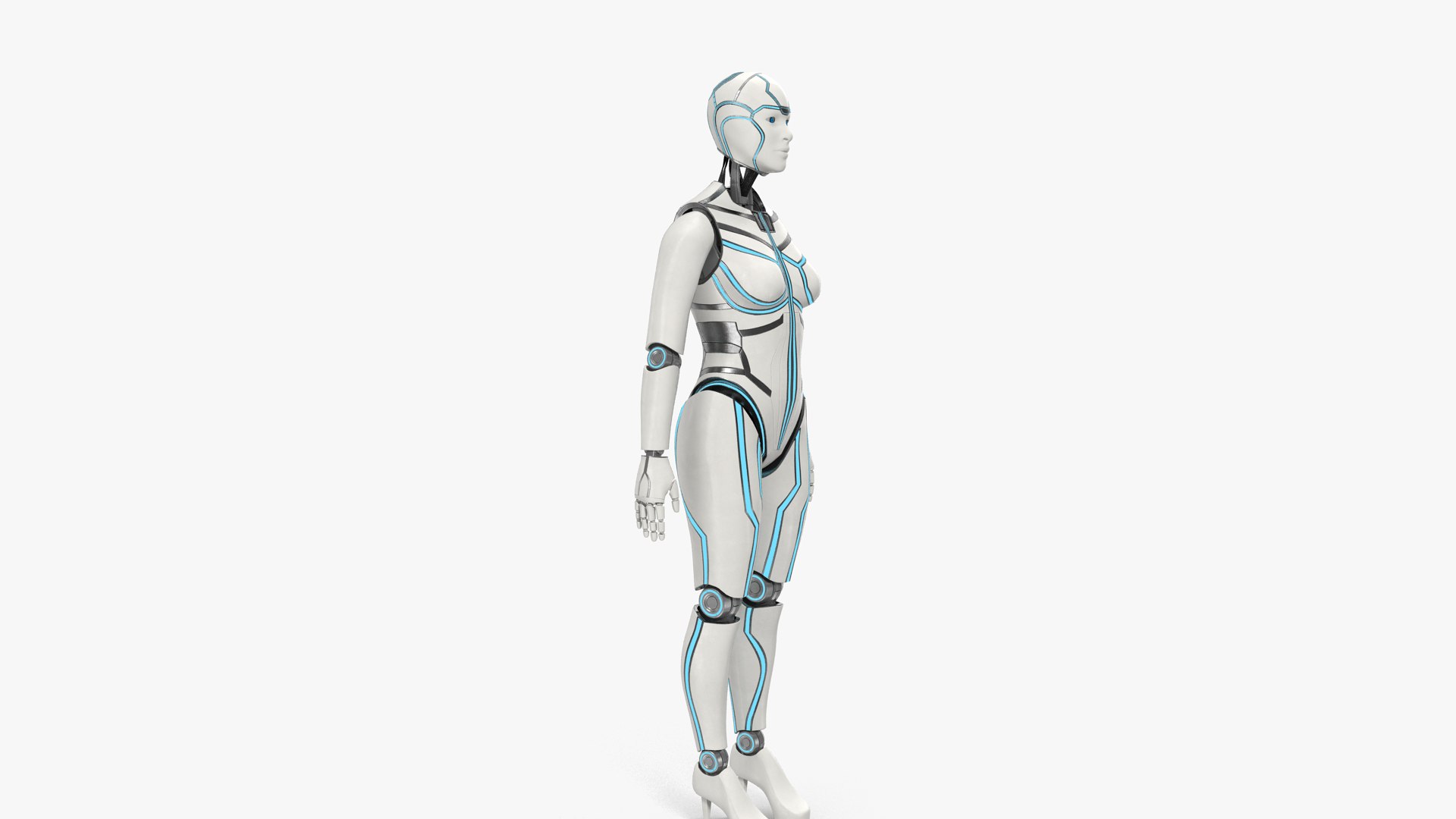 3D Android Cyborg Robot - TurboSquid 1339603