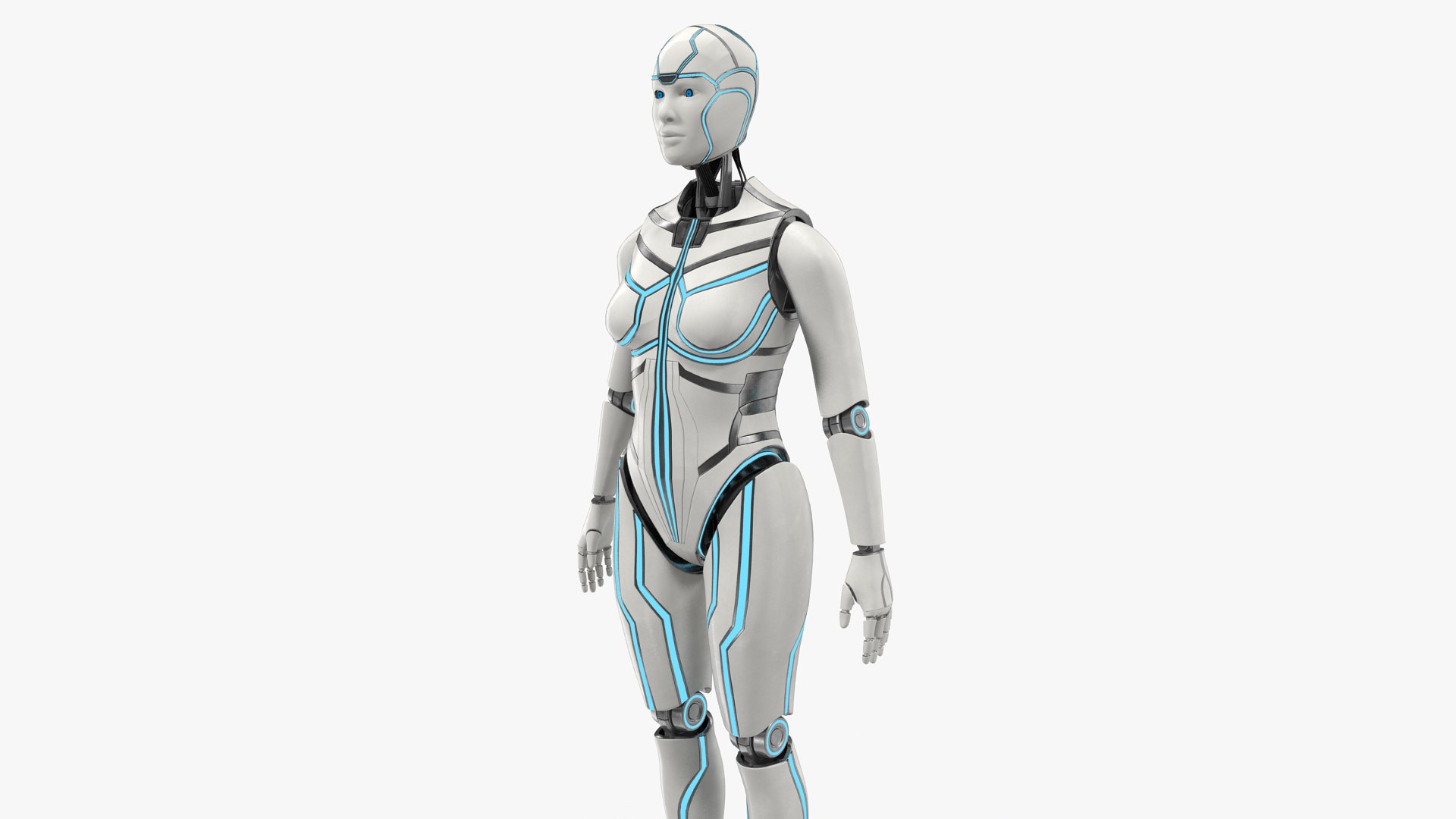3D Android Cyborg Robot - TurboSquid 1339603