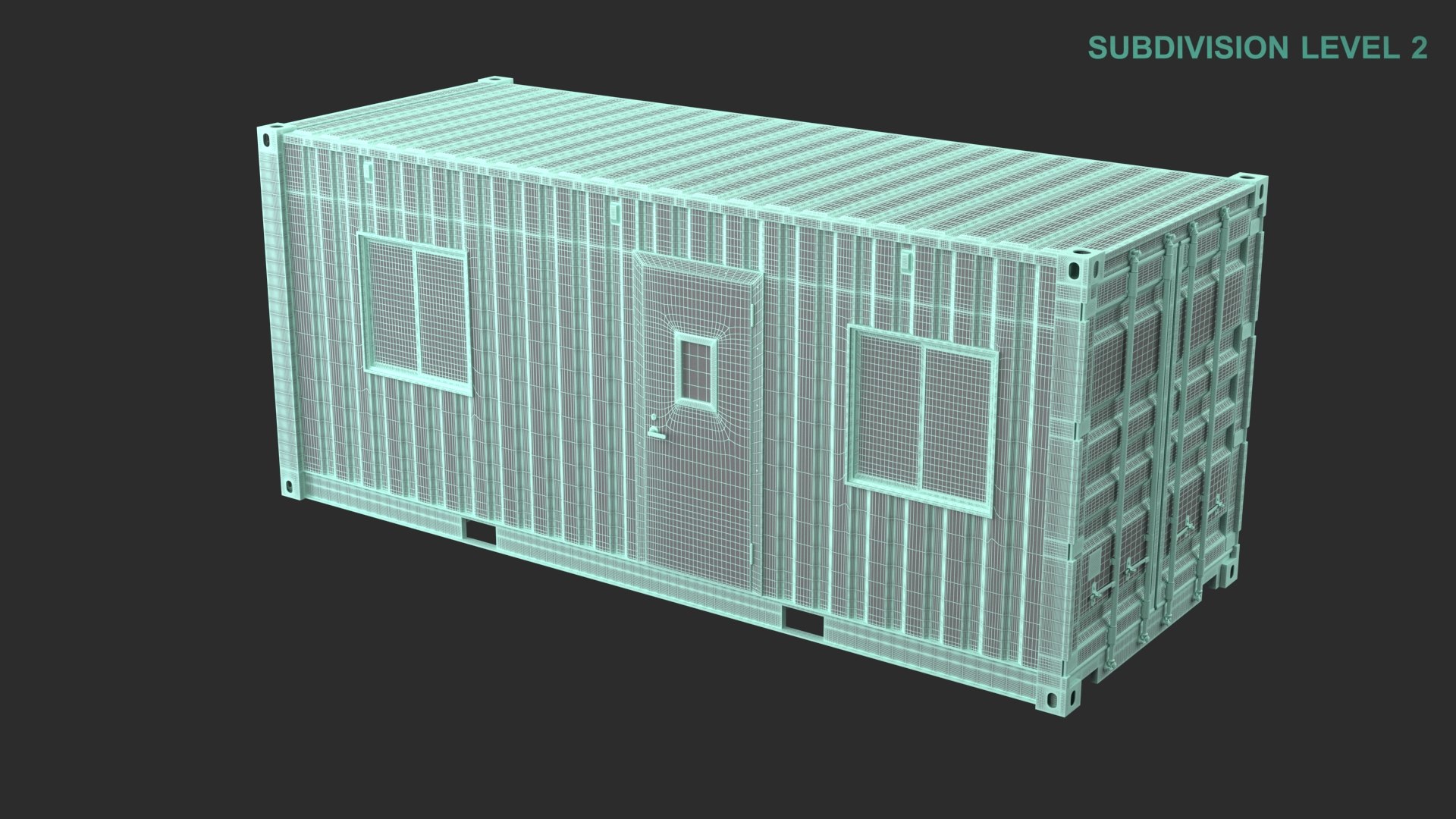 3D Office Container With Interior model - TurboSquid 2017996