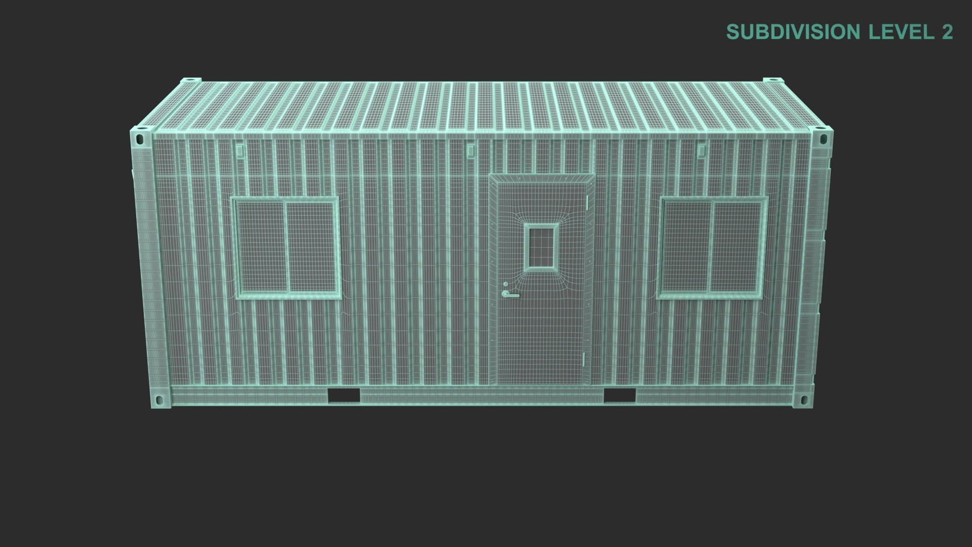3D Office Container With Interior model - TurboSquid 2017996