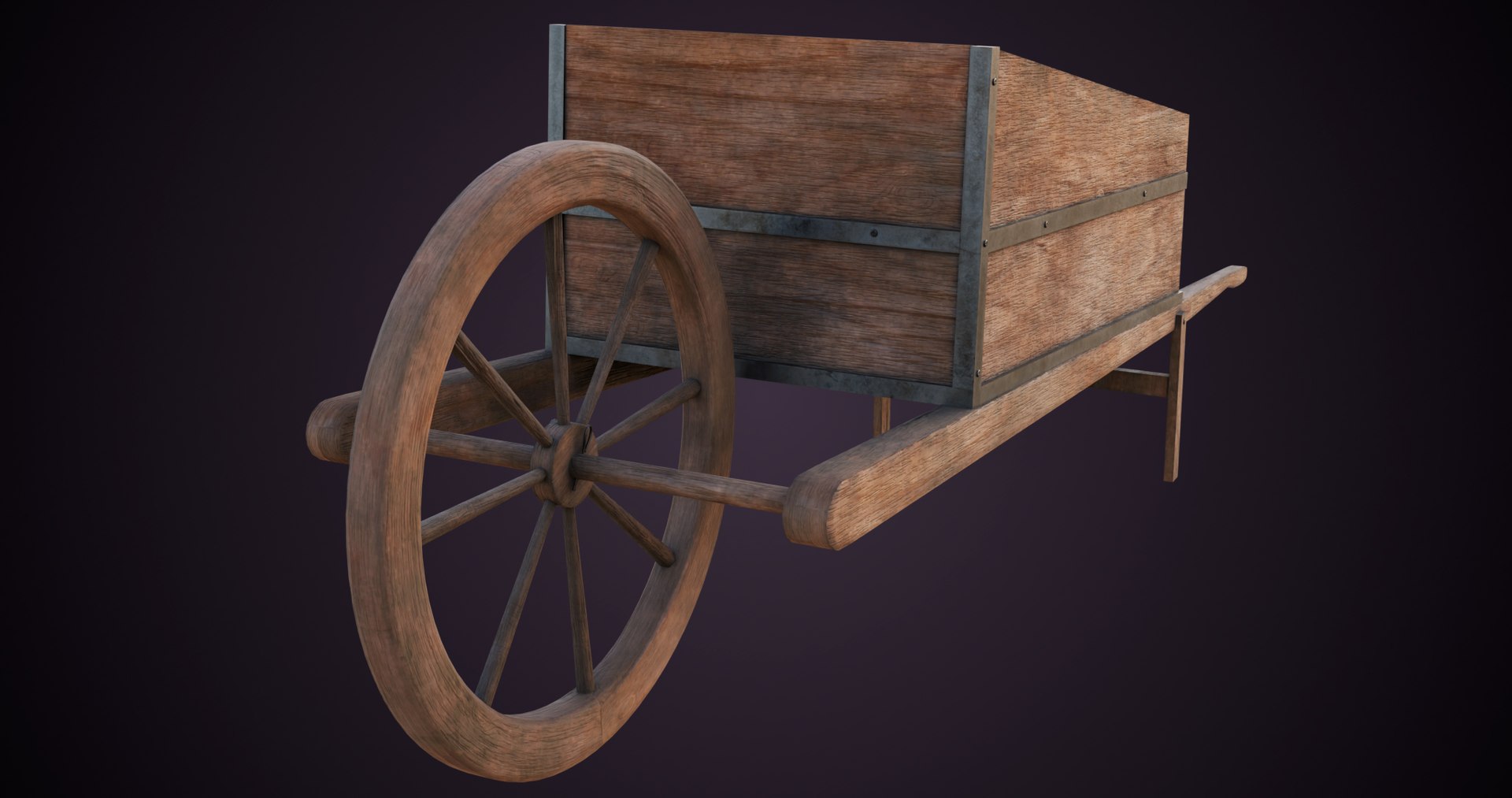 Wooden Cart03 All PBR Unity UE Textures Included 3D Model - TurboSquid ...