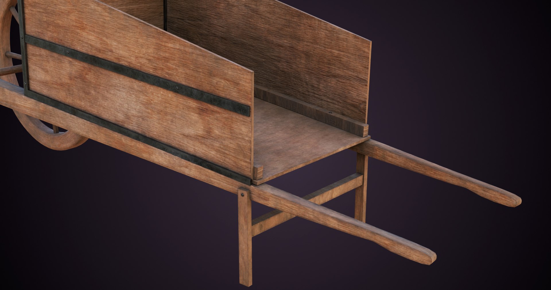 Wooden Cart03 All PBR Unity UE Textures Included 3D model - TurboSquid ...