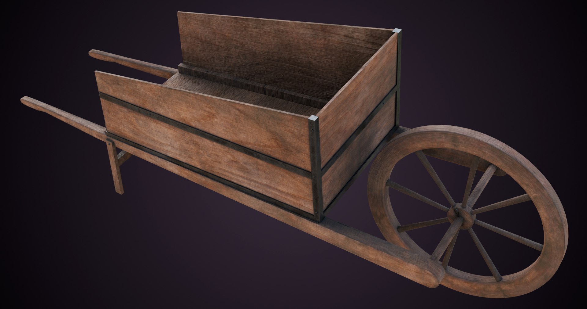 Wooden Cart03 All PBR Unity UE Textures Included 3D model - TurboSquid ...