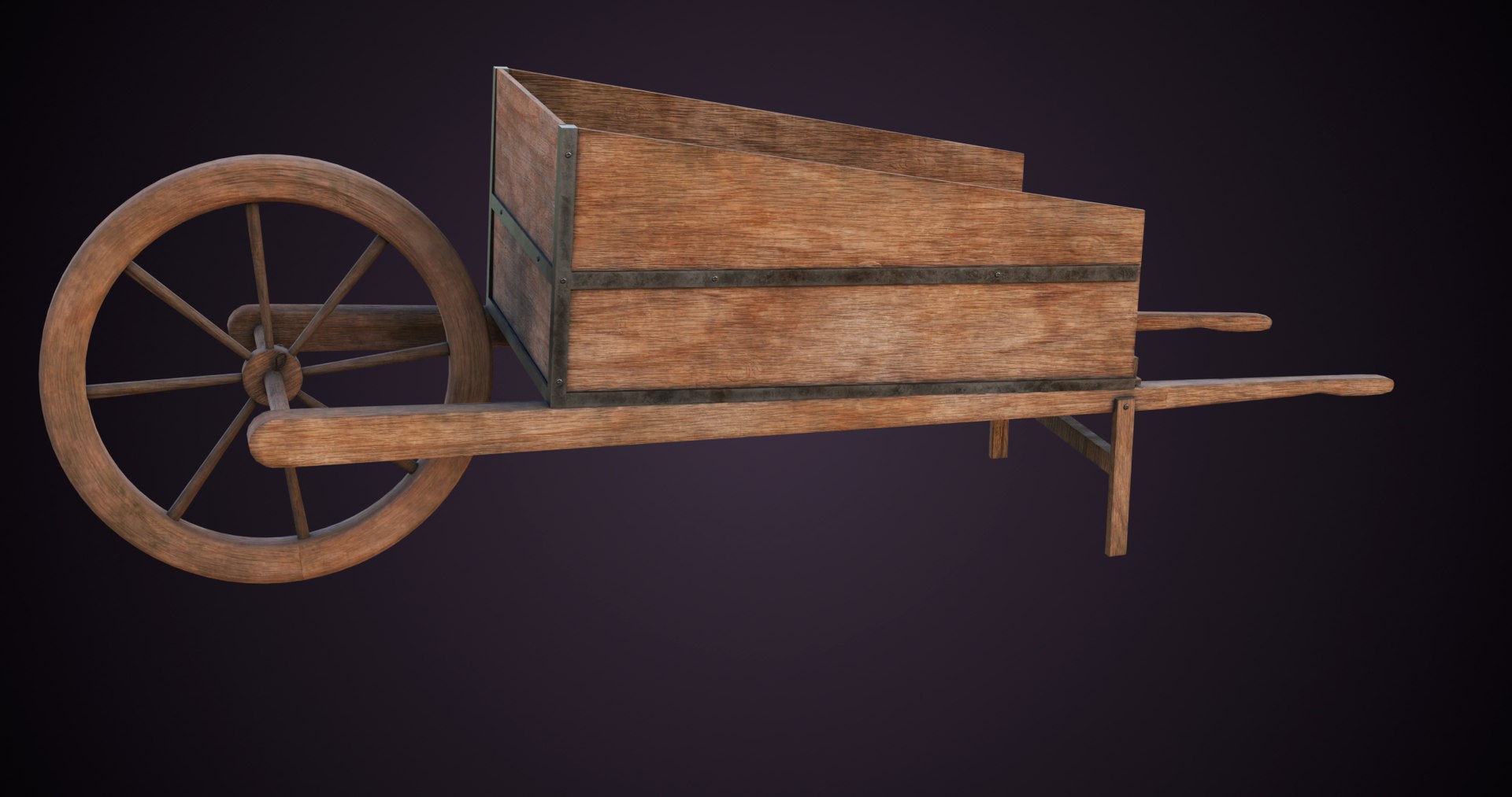 Wooden Cart03 All PBR Unity UE Textures Included 3D Model - TurboSquid ...