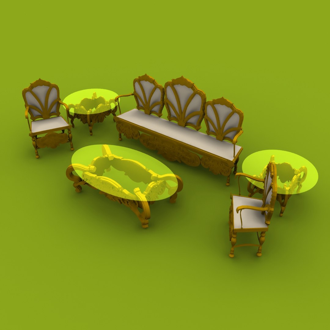 3D Chinioti Sofa - TurboSquid 1204142