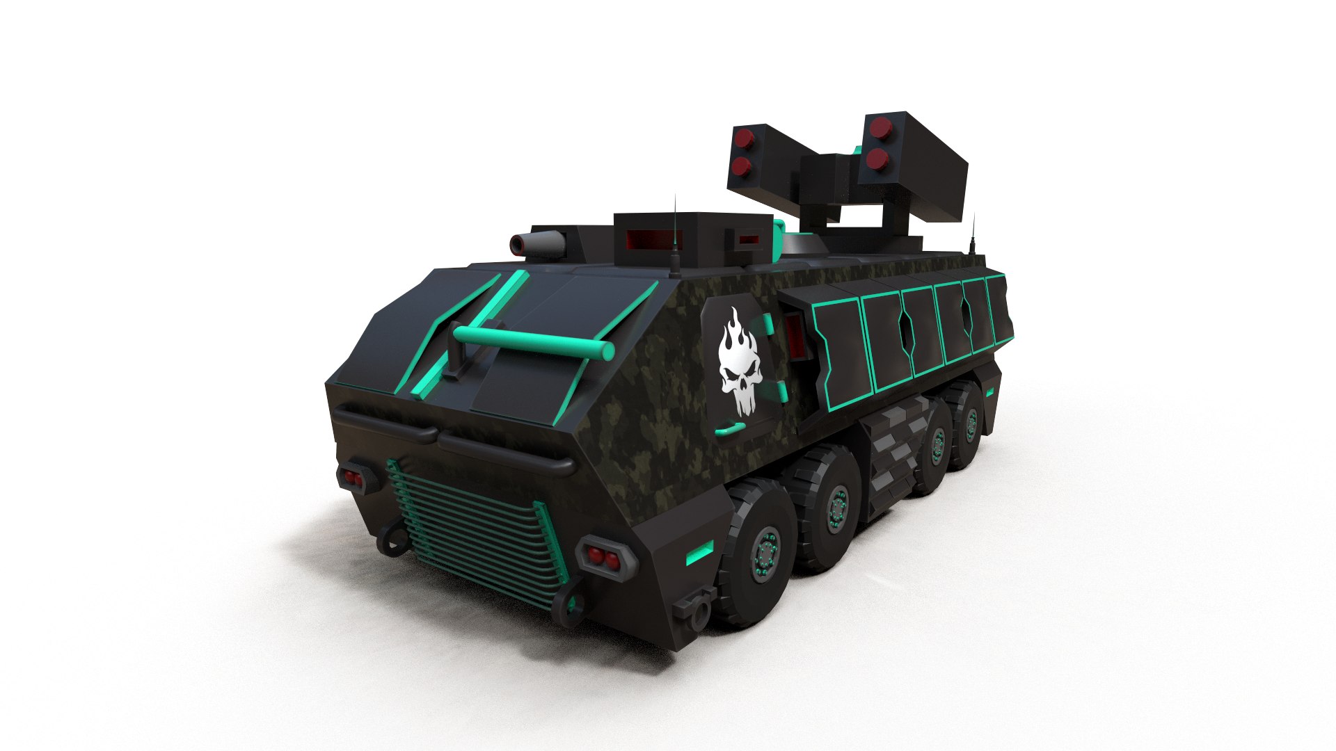 3D Low Poly APC Truck With 4K PBR Texture - TurboSquid 2158849