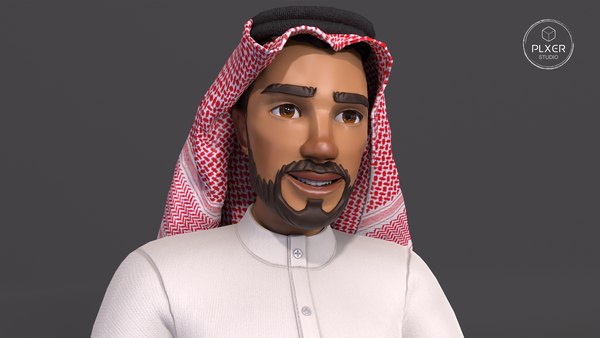 3D Arab Man stylized model - TurboSquid 2041250