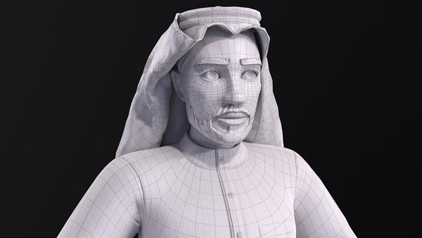 3D Arab Man stylized model - TurboSquid 2041250