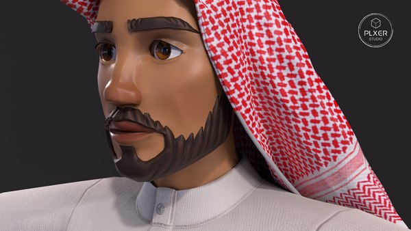 3D Arab Man stylized model - TurboSquid 2041250