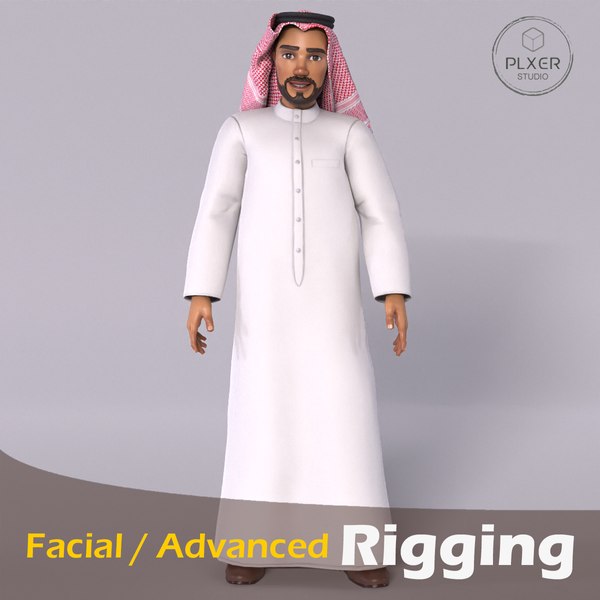 3D Arab Man stylized model - TurboSquid 2041250
