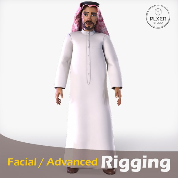 3D Arab Man stylized model - TurboSquid 2041250