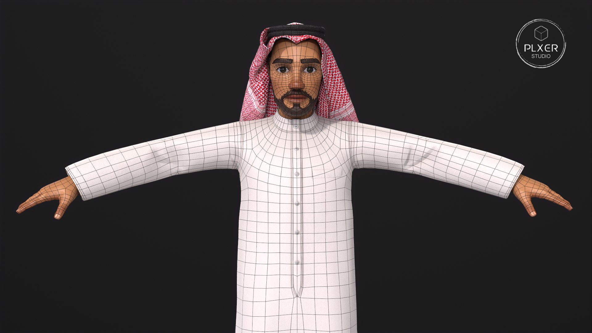 3D Arabi Saudi Man Stylized Model - TurboSquid 2041250