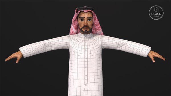 3D Arab Man stylized model - TurboSquid 2041250