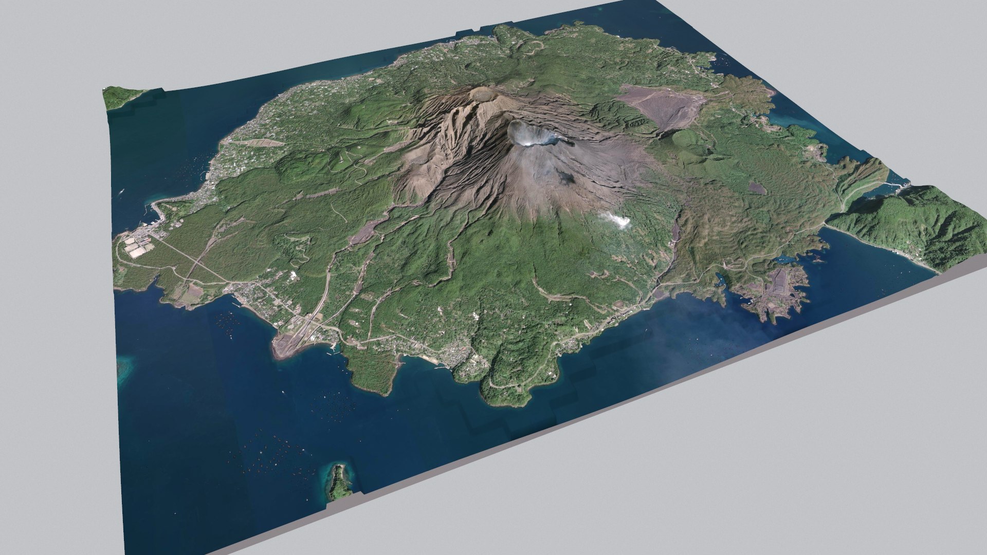 Mountain Landscape Stratovolcano Sakurajima Japan 3D Model - TurboSquid ...