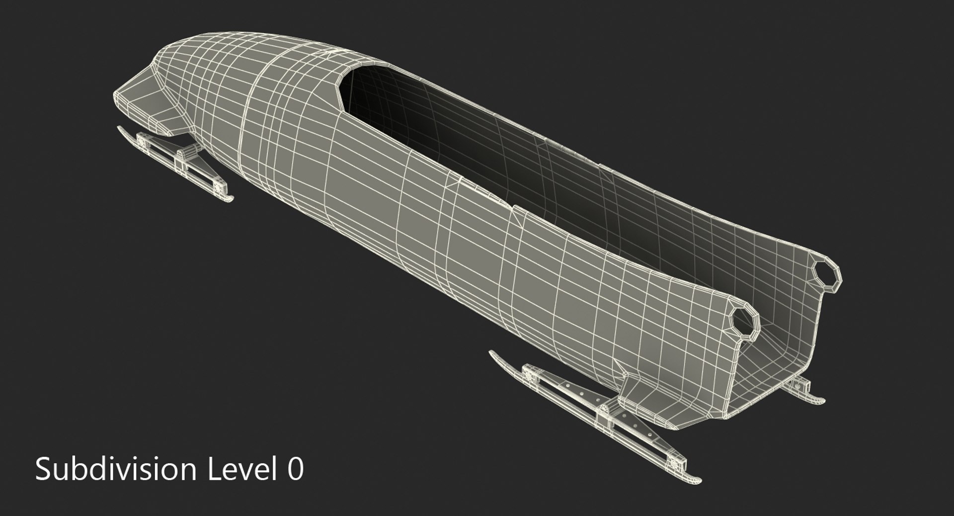 Bobsled Person Team Gb 3d Model