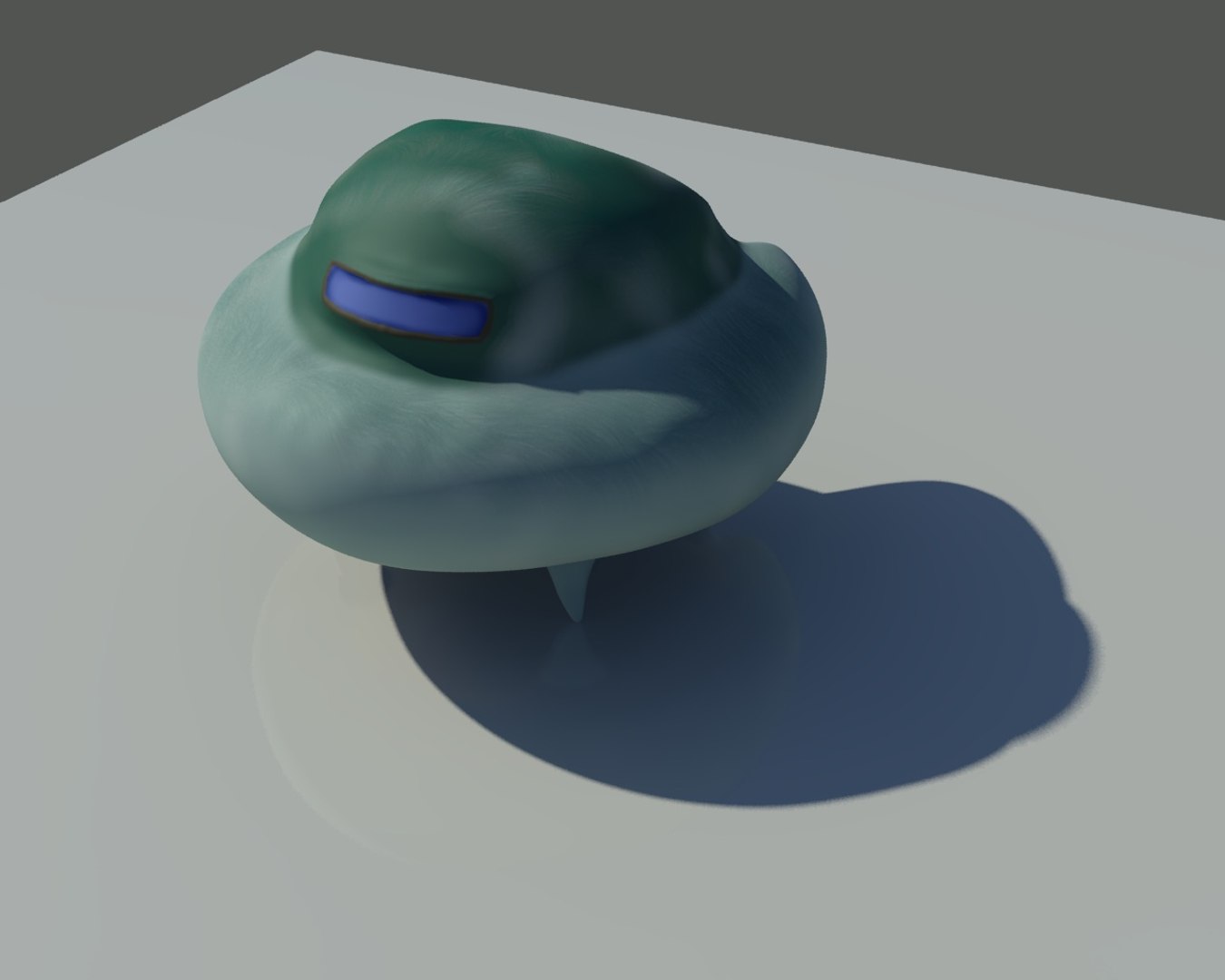 Free Alien Ship Clay Sculpture 3d Model