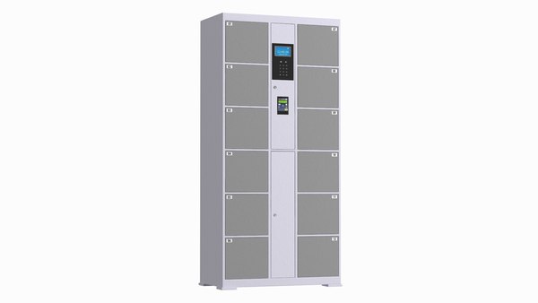 modelo 3d Taquilla inteligente gris - TurboSquid 2139357